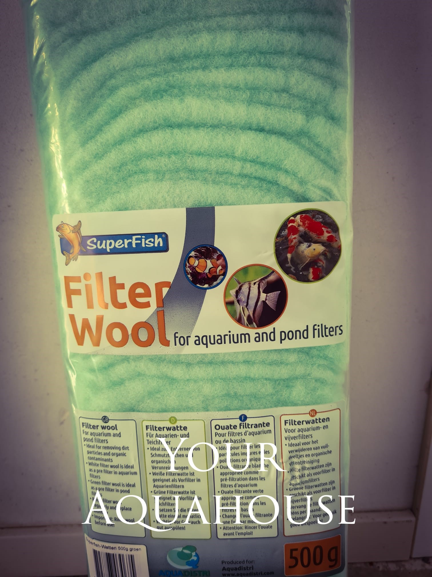 Superfish filterwatten groen 500 gram | Your Aquahouse