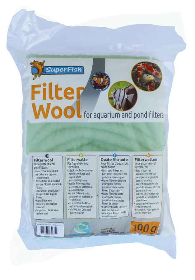 Superfish filterwatten groen 100 gram | Your Aquahouse